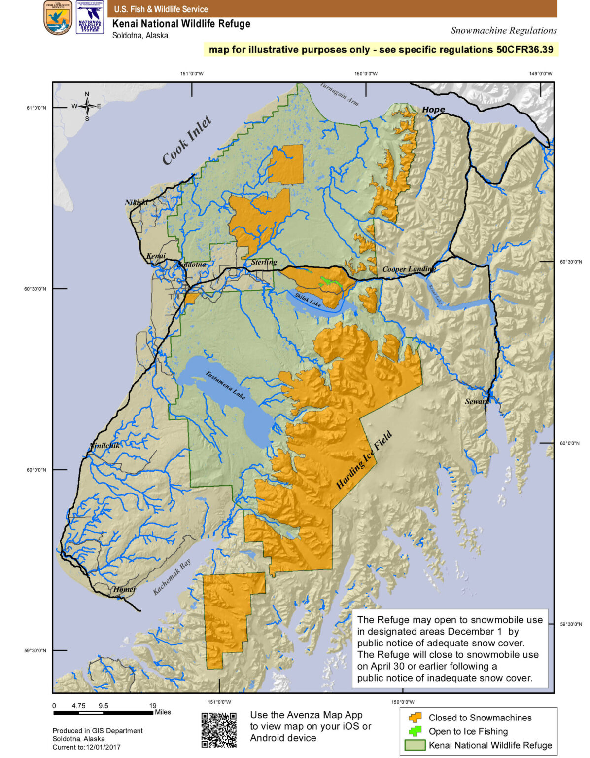 Snowmachine use closed in parts of Chugach National Forest, opened in ...