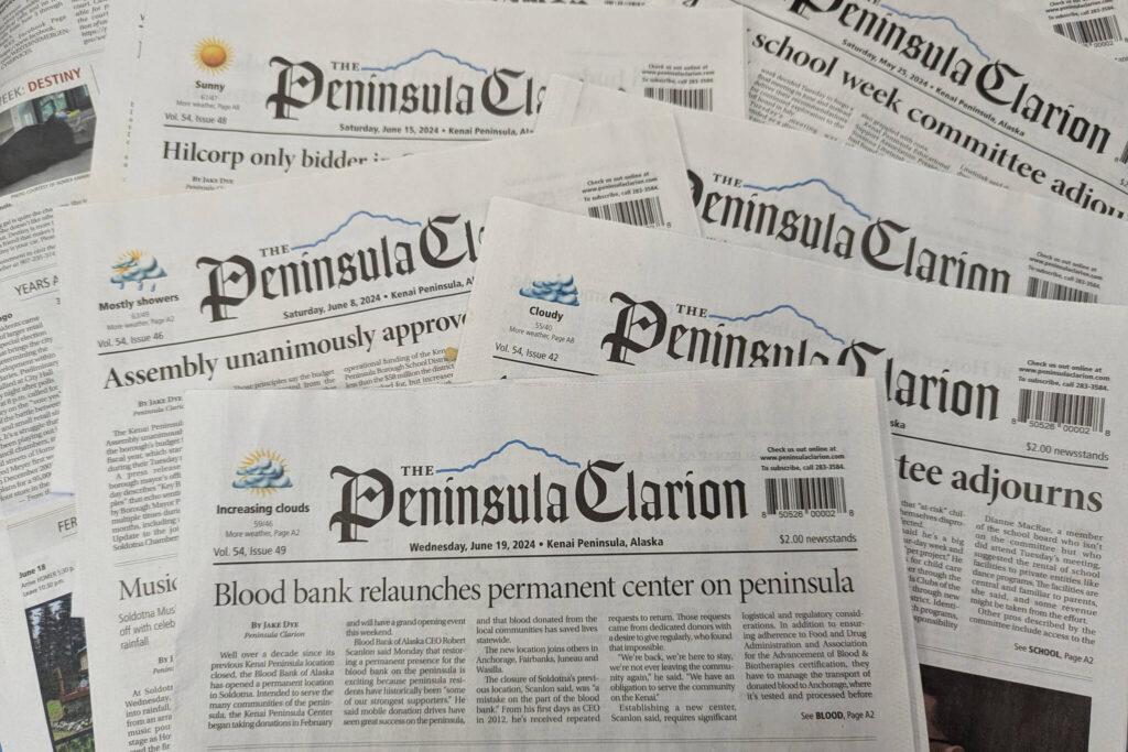 Announcing a new Peninsula Clarion print schedule | Peninsula Clarion