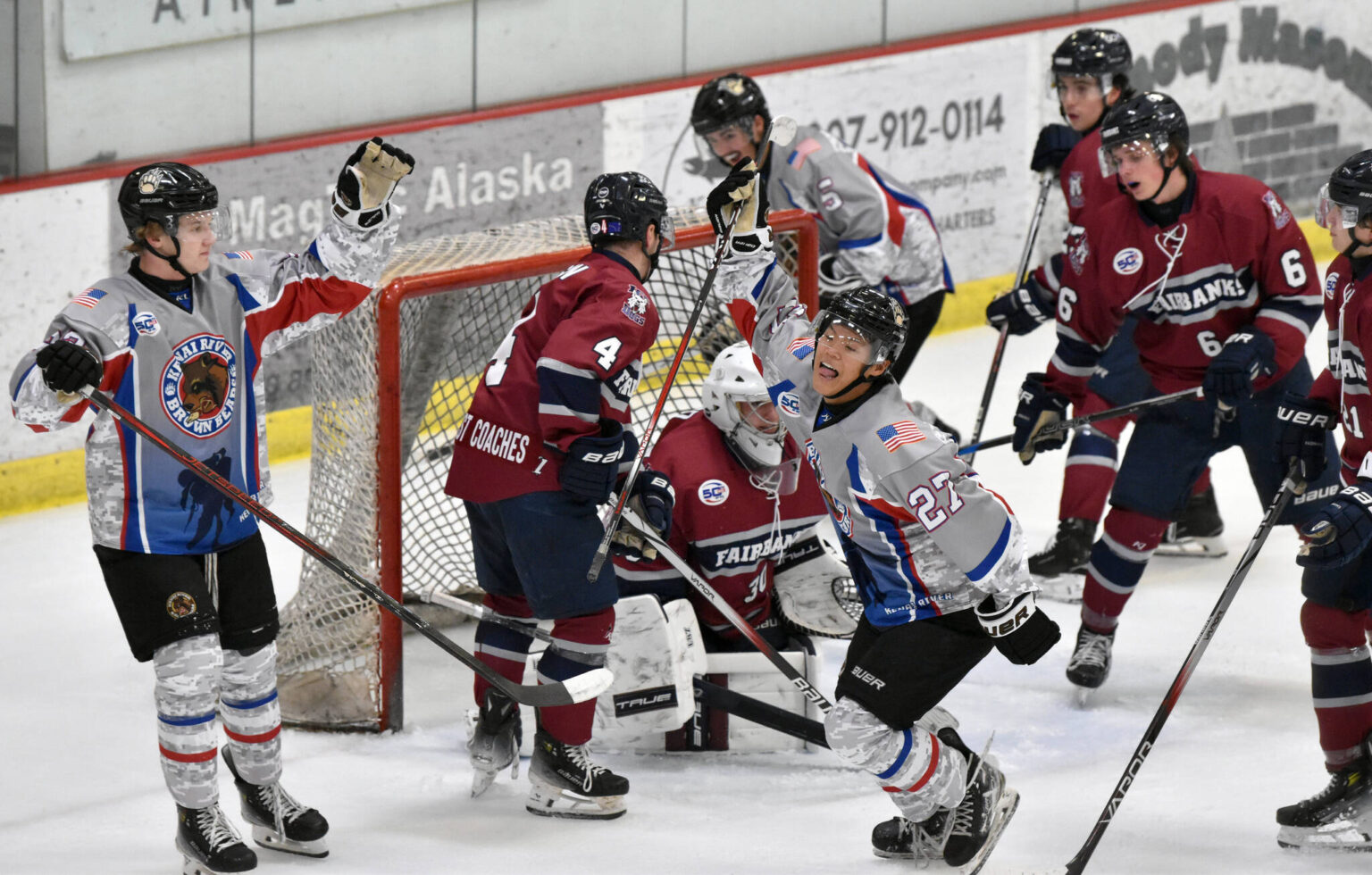 Brown Bears get 1 point out of 2-game set with Ice Dogs | Peninsula Clarion