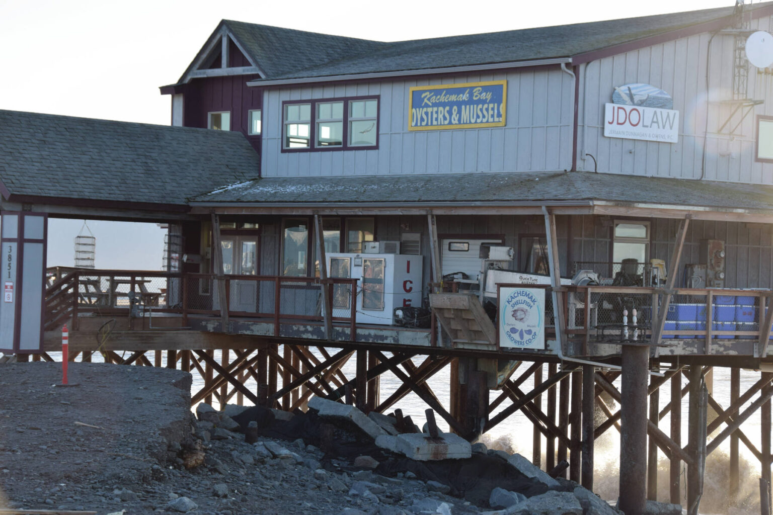 City, DOT work to repair storm damage to Spit road | Peninsula Clarion