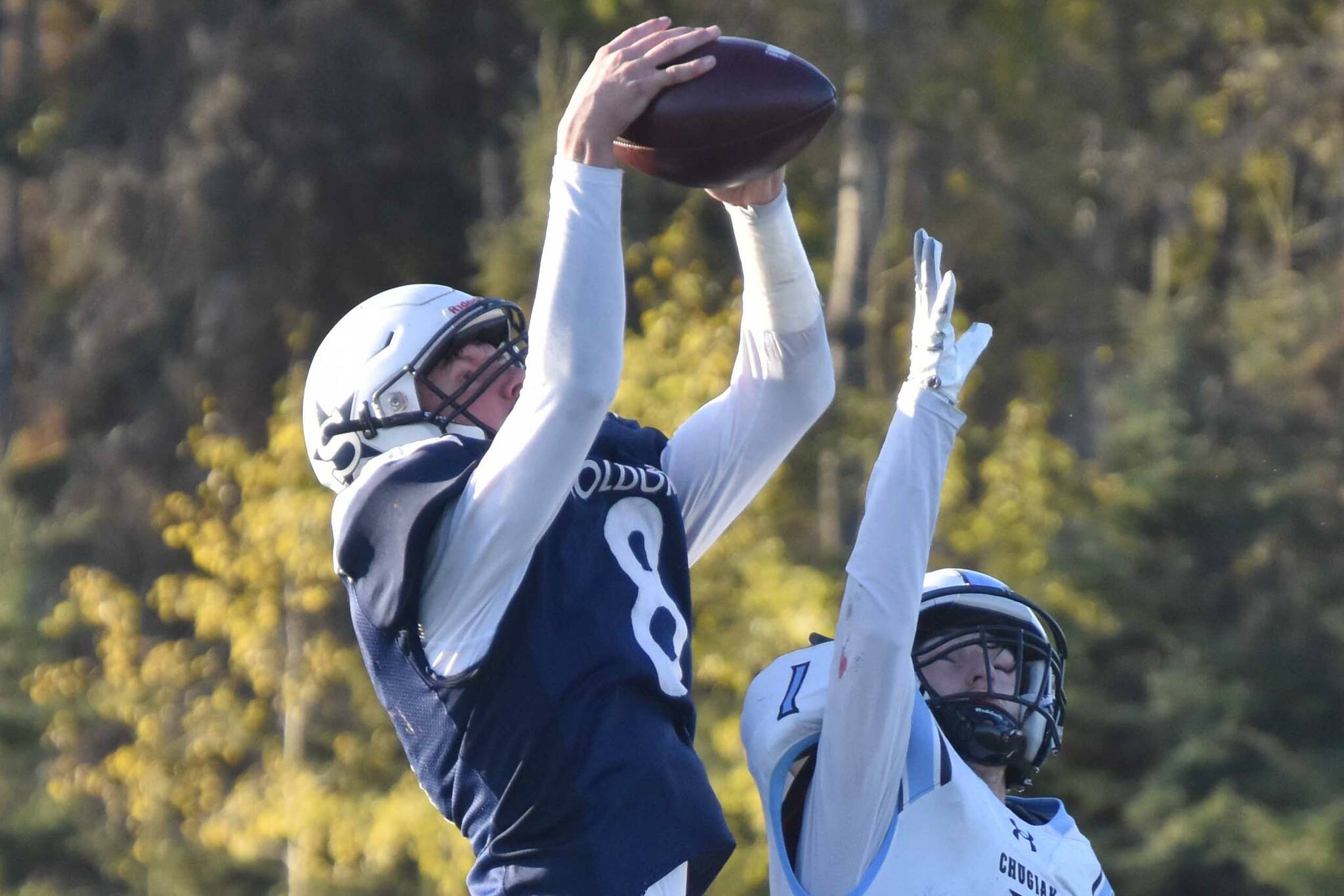 Soldotna football routs Chugiak on senior night to stay perfect ...